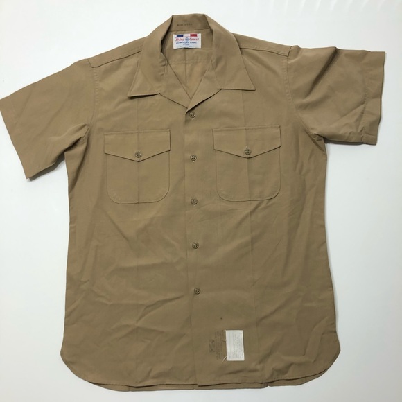 Shirts | Vintage Army Button Up | Poshmark